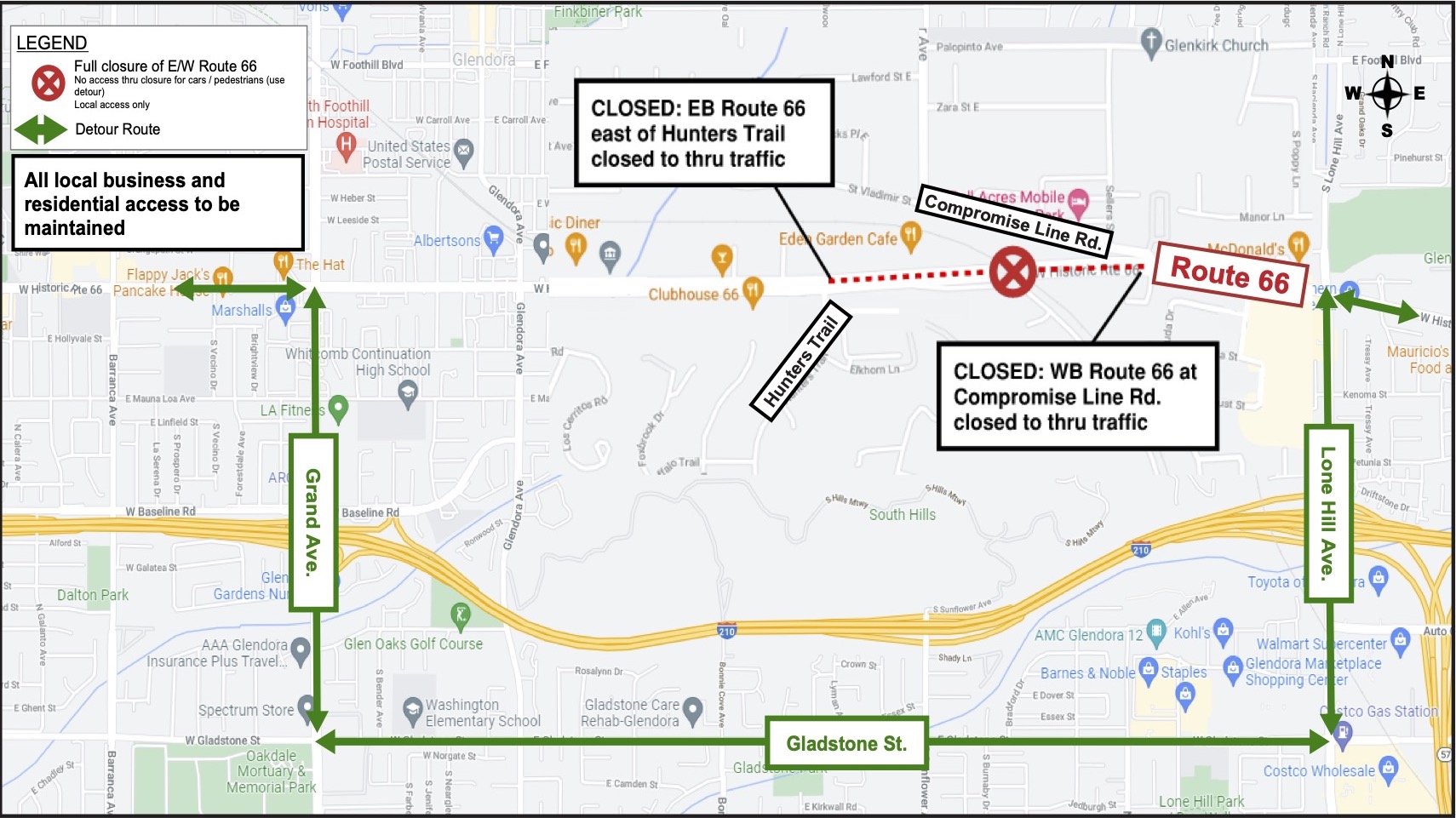 Foothill Gold Line Construction Alert - Lane/Full Street Closures of ...