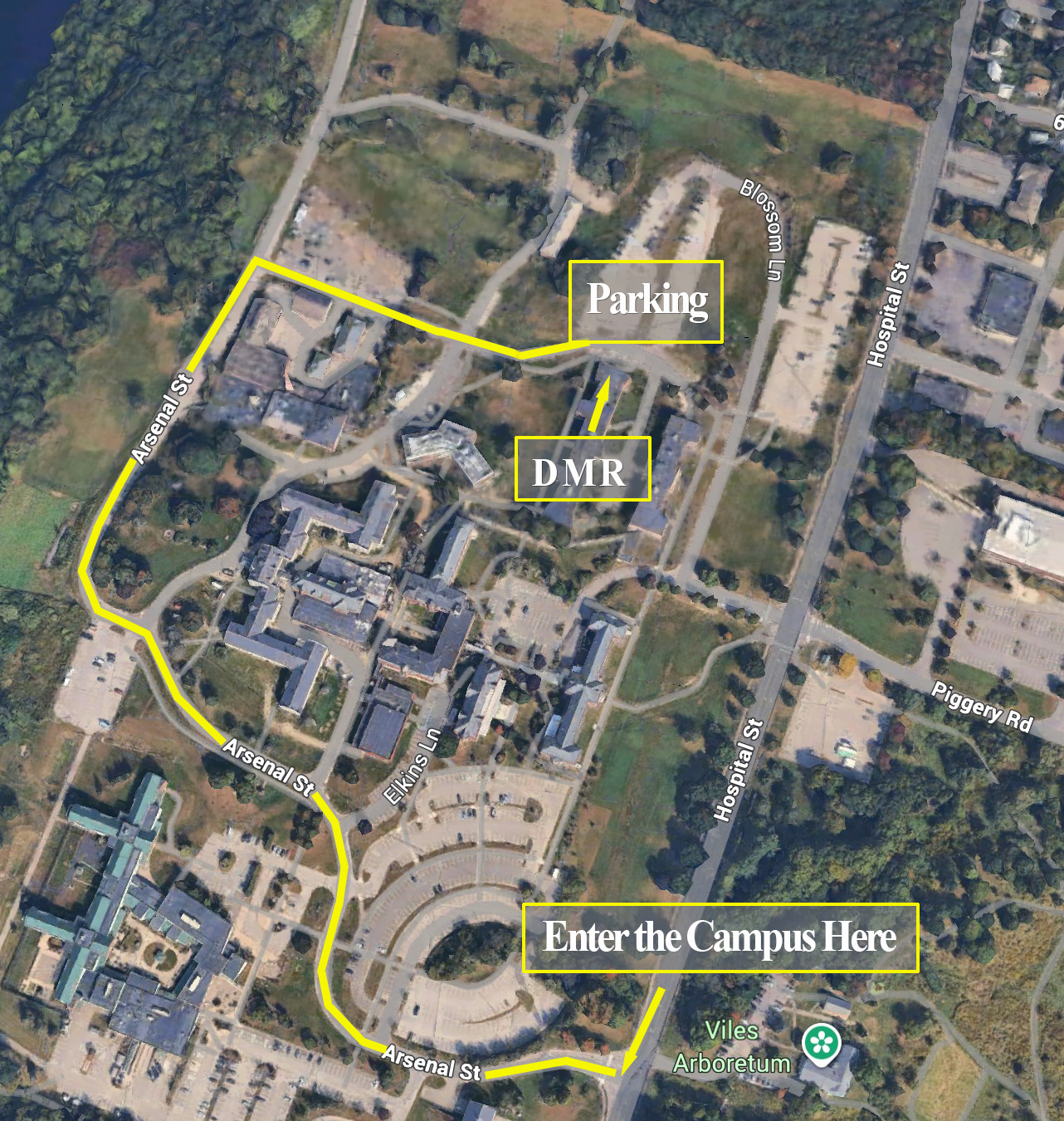 Notice Regarding Entrance Detour to DMR Augusta Campus