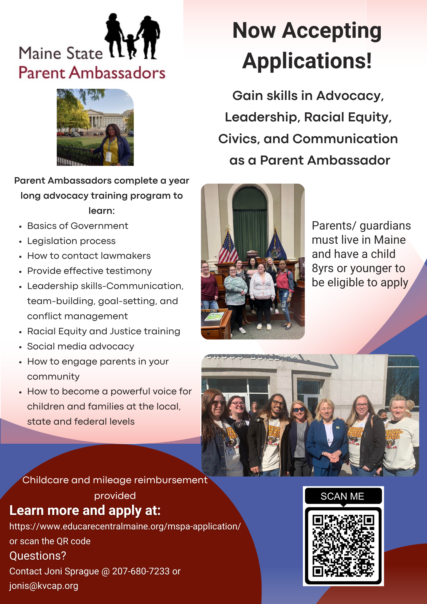 Application’s Open for EDUCARE Central Maine State Parent Ambassador ...