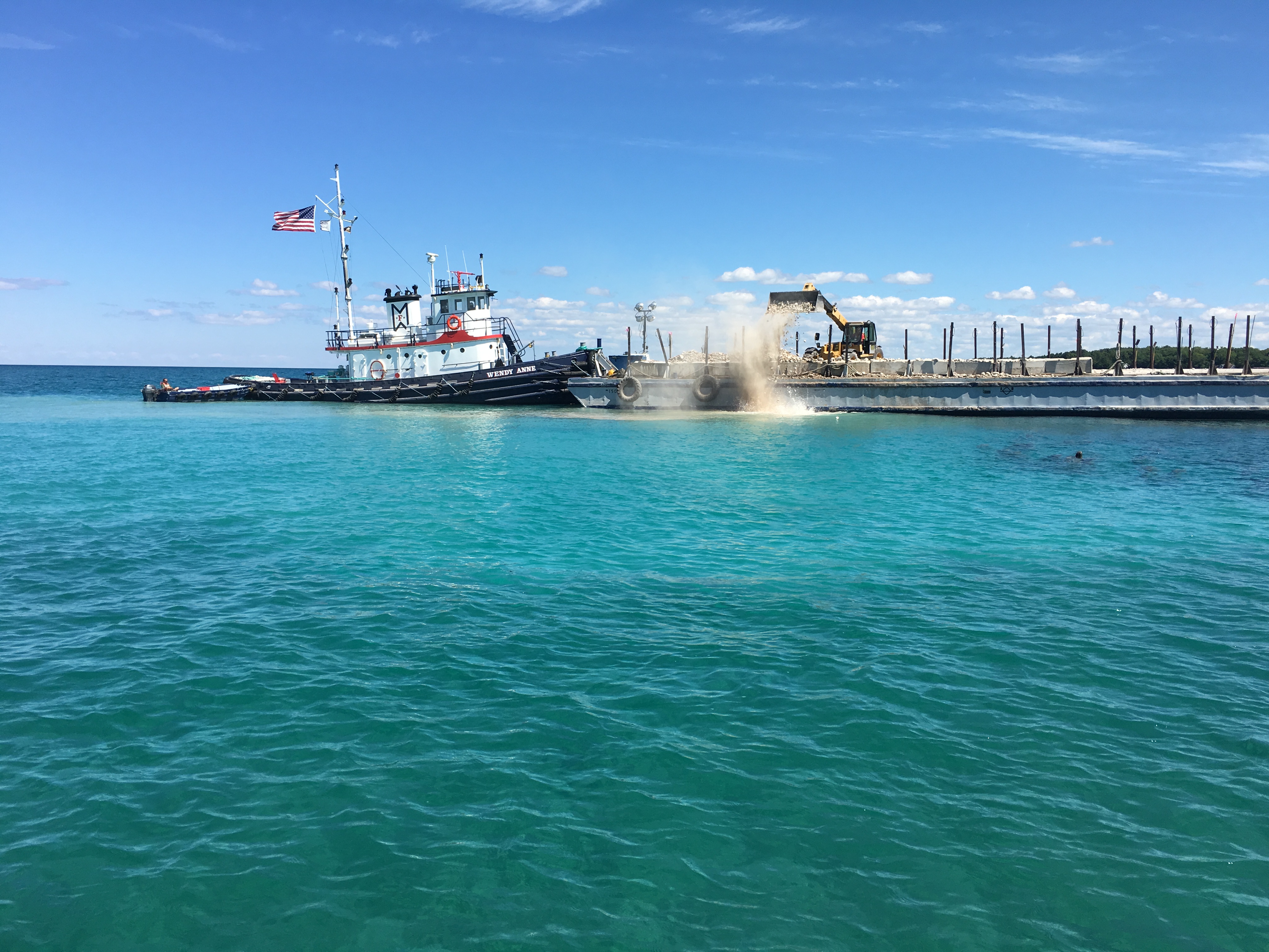 Reef restoration in Grand Traverse Bay boosts spawning habitat for fish