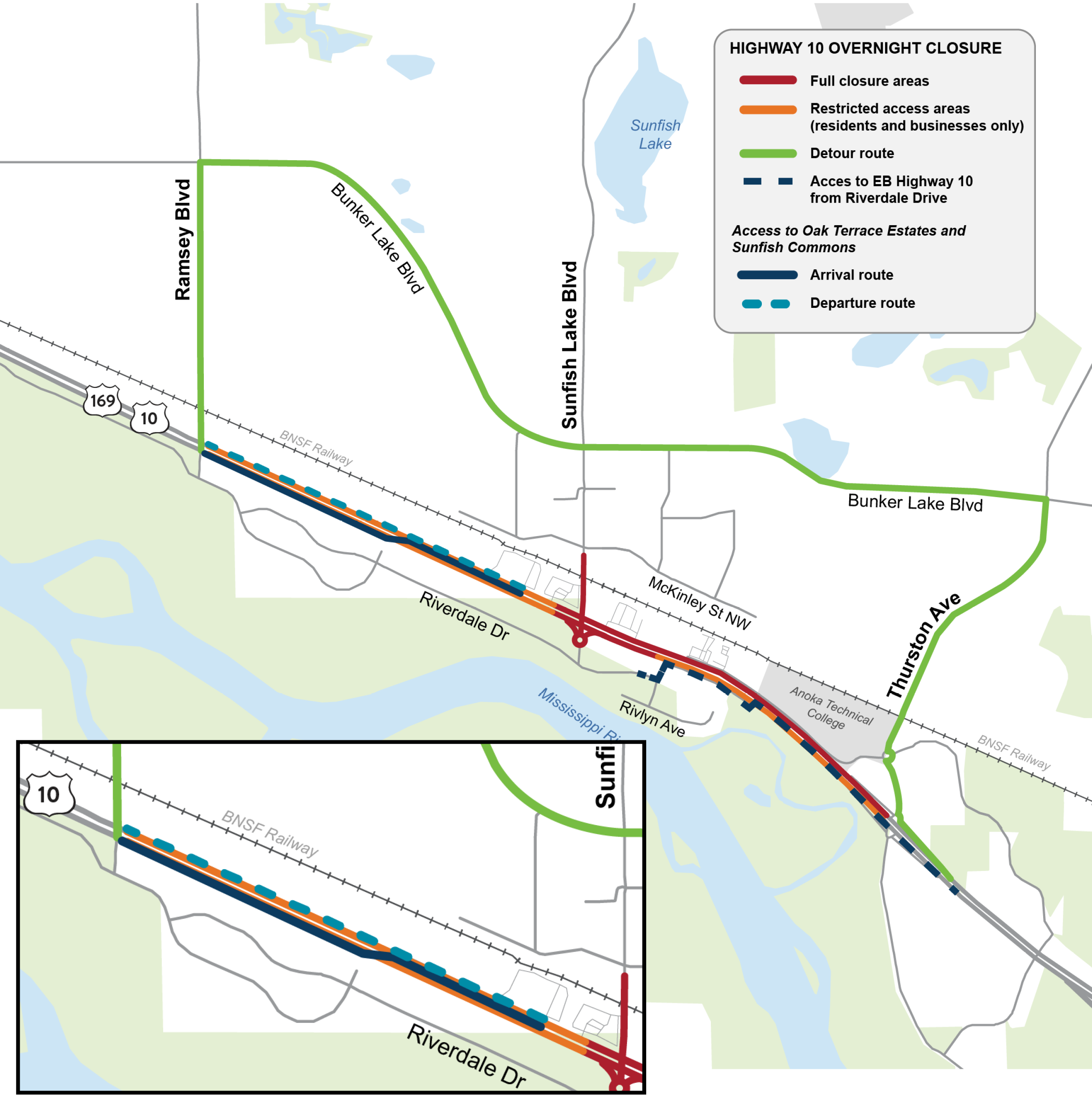 RESCHEDULED: Highway 10 overnight closure rescheduled to Nov. 5