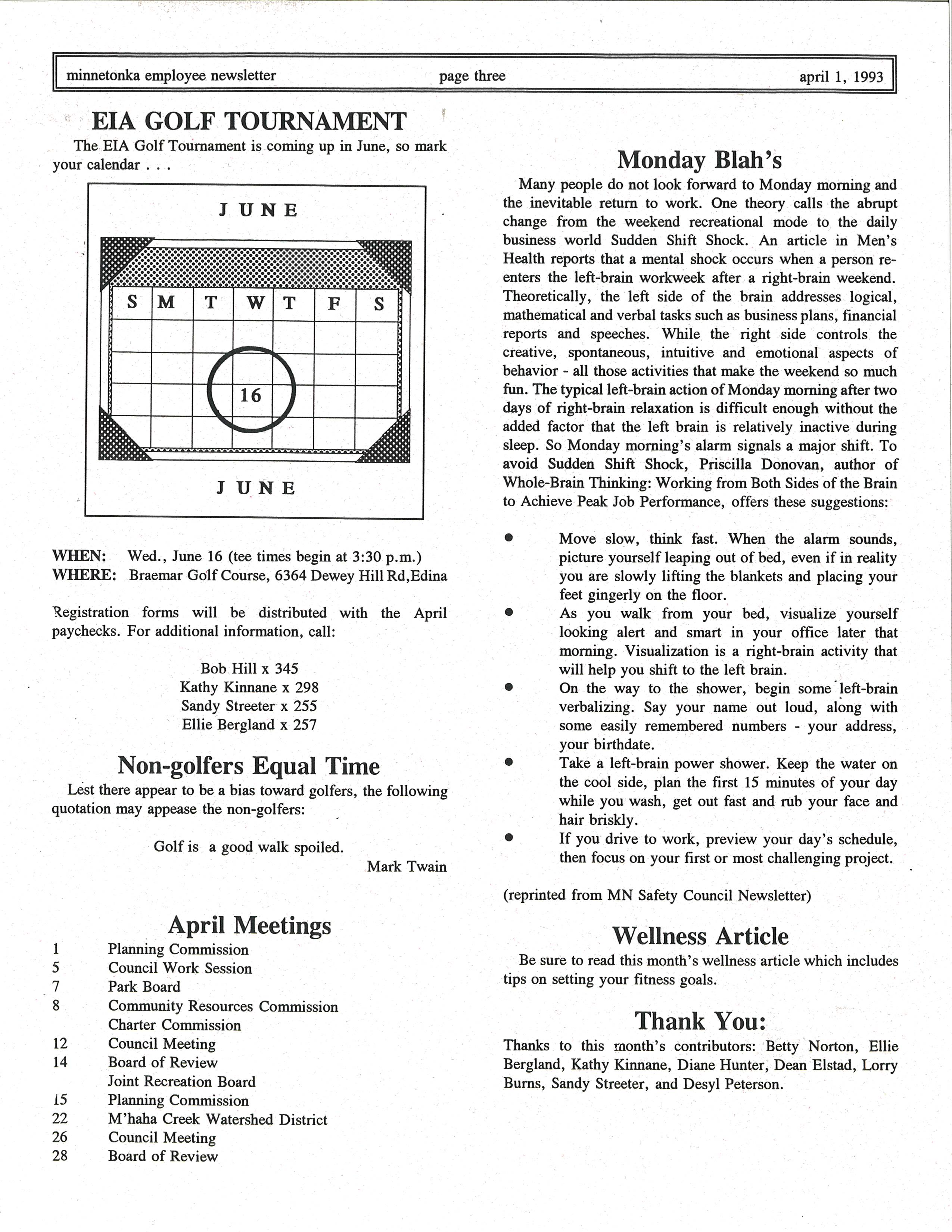 National Stress Awareness Month, Newsletter throwback, Data Request ...