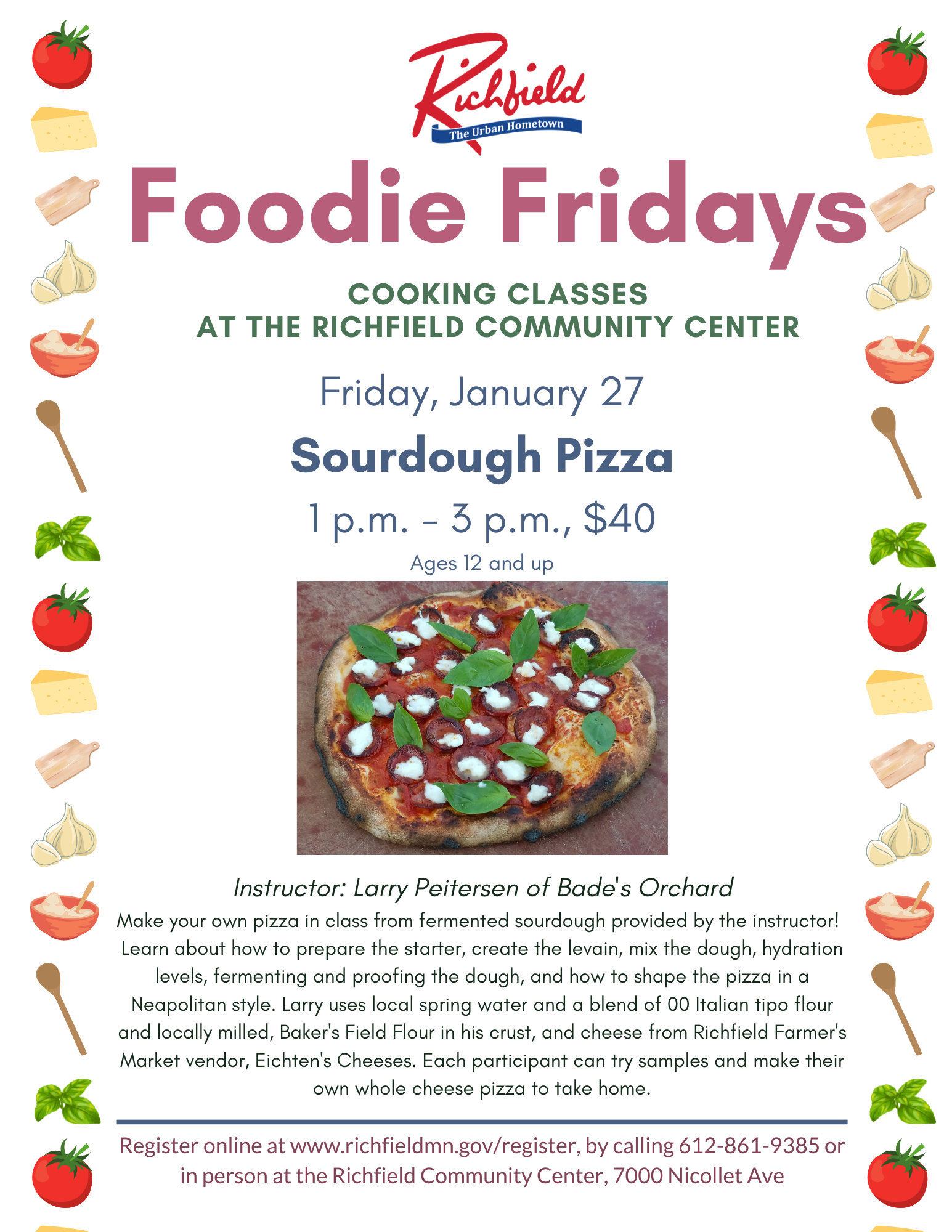 Richfield Farmers Market Newsletter - Foodie Fridays Cooking Classes: 1 ...