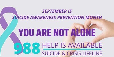 September is National Suicide Prevention Awareness Month