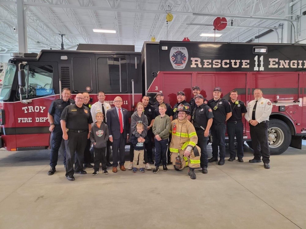 Governor DeWine, State Fire Marshal Reardon Visit Local Fire ...