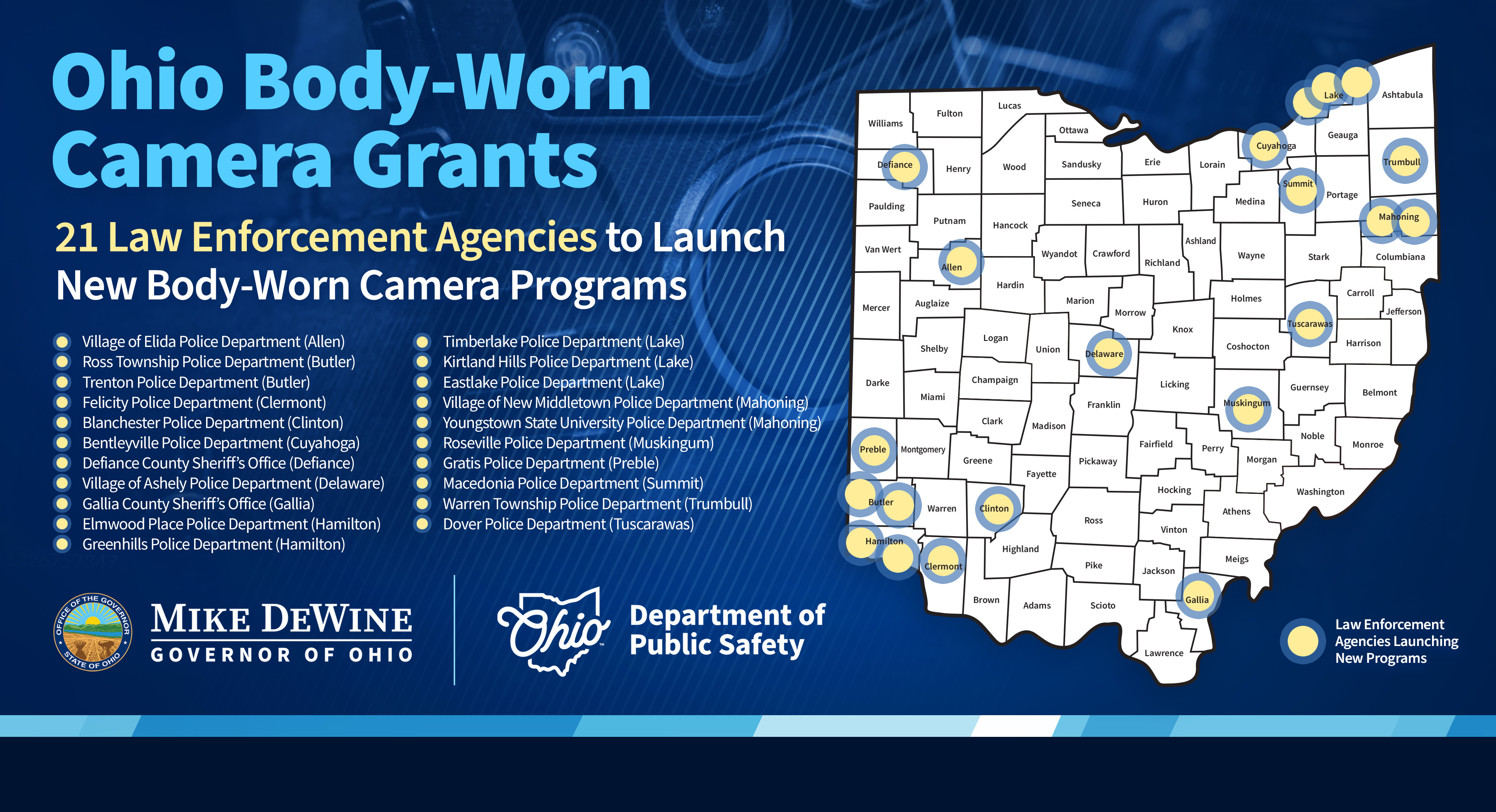 Governor DeWine Announces Support for Local Law Enforcement to Launch ...
