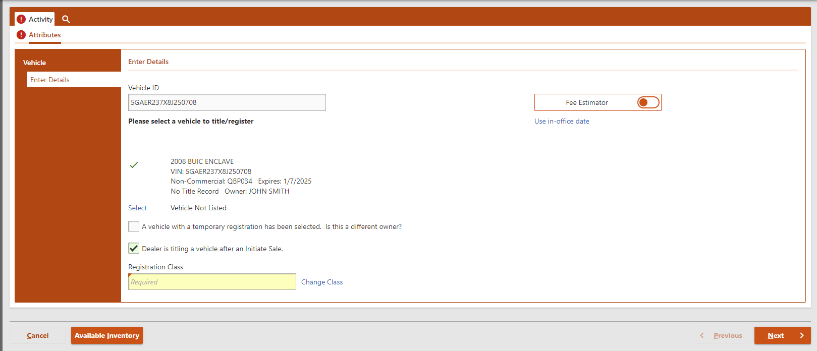 Reminder About Title Transfers After Pre-Registrations