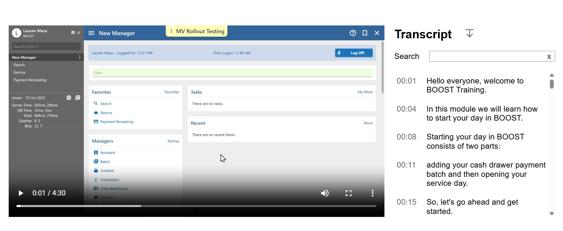 (LO) BOOST Report: Training Details and Highlights