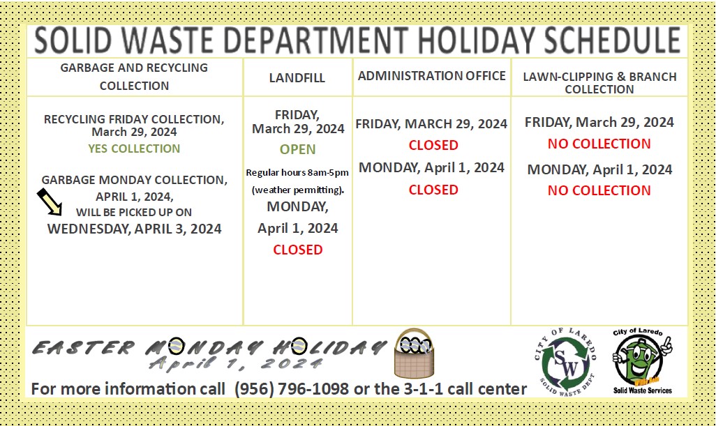 -- ADVISORY: The Week Ahead > April 1, 2024 - April 7, 2024