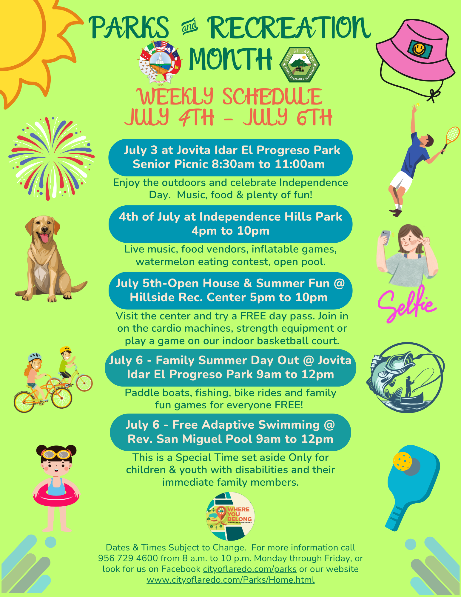 -- ADVISORY: The Week Ahead > July 1, 2024 - July 7, 2024