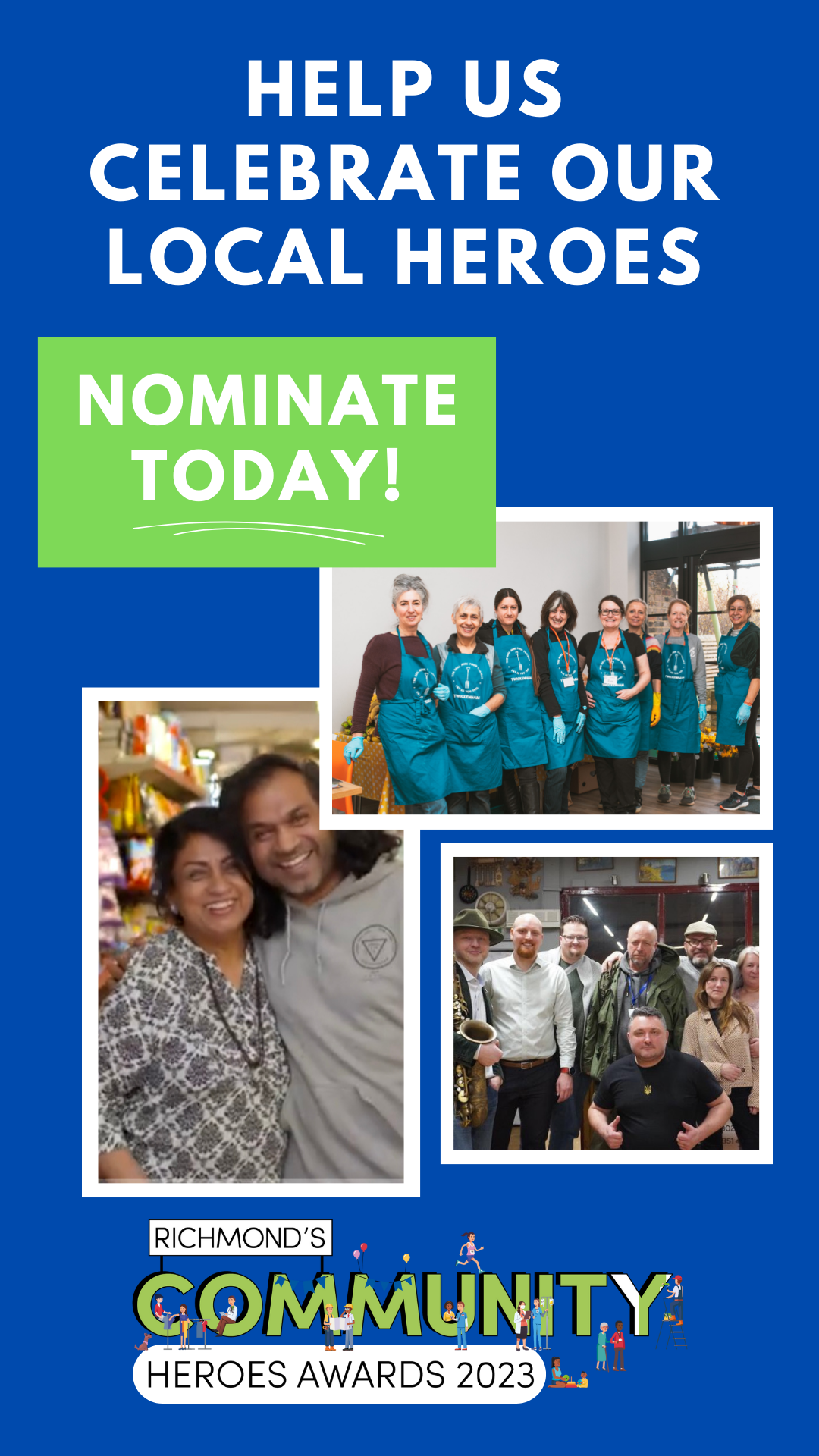 NOMINATE your Community Heroes today! Help us spread the word 🏆