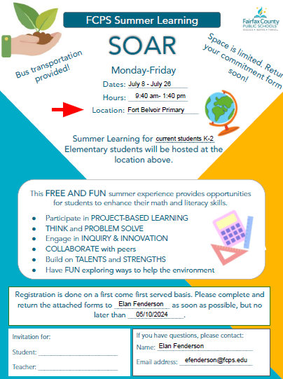 Update- Summer Learning