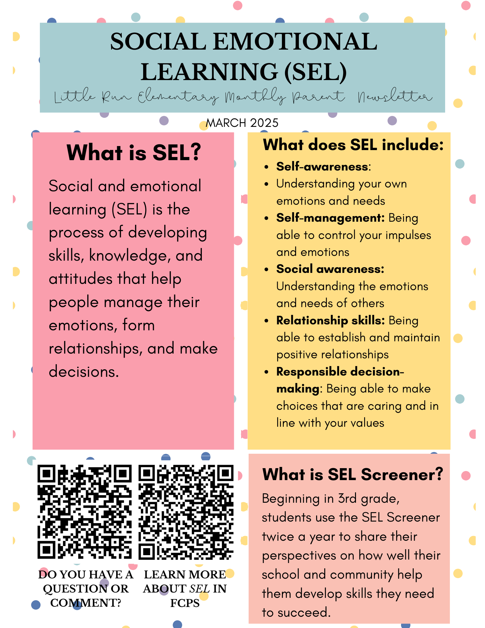 Little Run News: 3/7/25