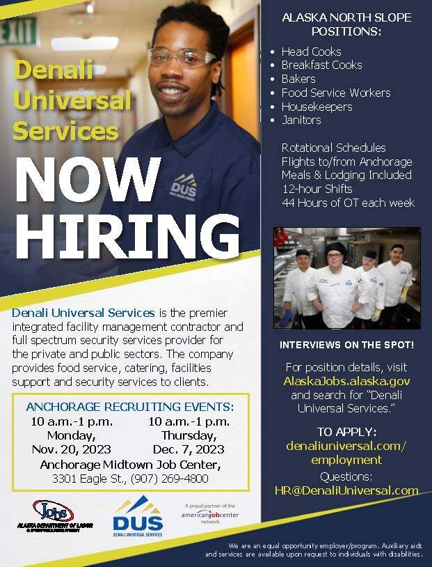 Denali Universal Services Recruitment Session at Anchorage Midtown Job ...