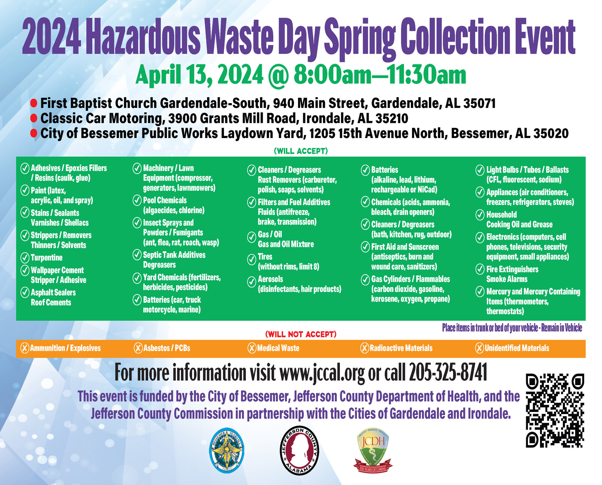 April 10: Hazardous Waste Day Is Here!