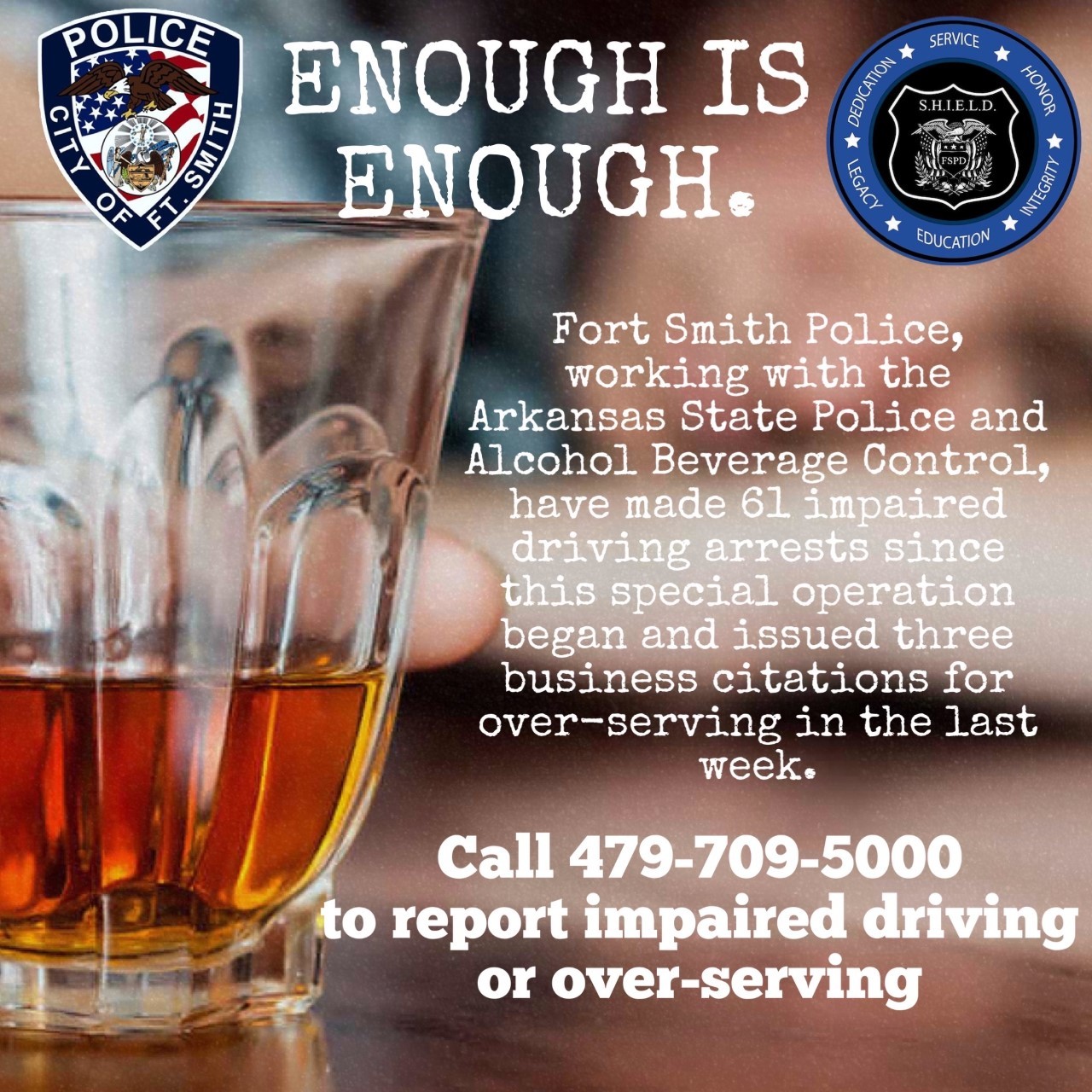 DWI ENFORCEMENT OPERATIONS CONTINUE
