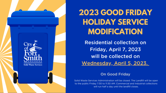 Good Friday Holiday Service Modification