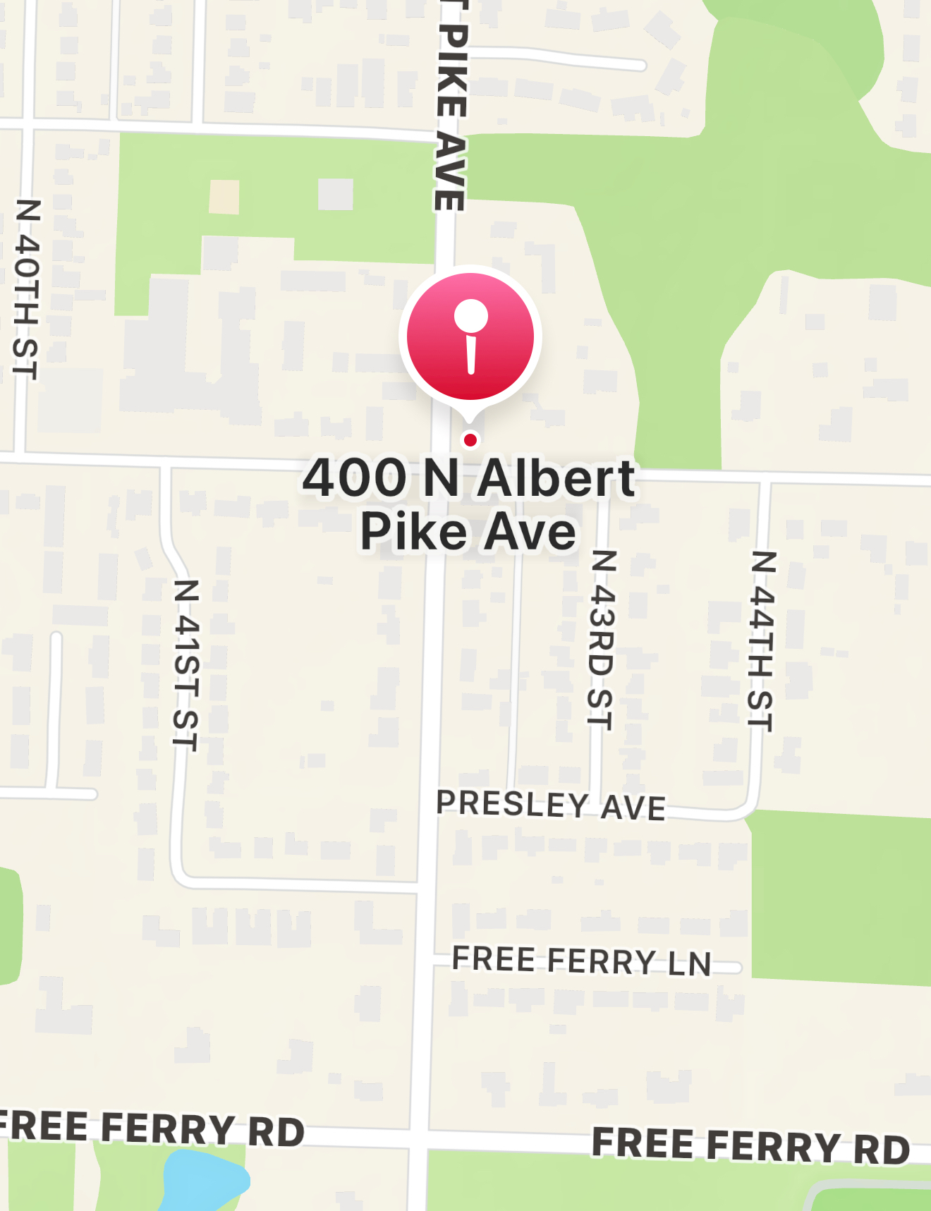 TRAFFIC ALERT VEHICLE ACCIDENT, 400 North Albert Pike