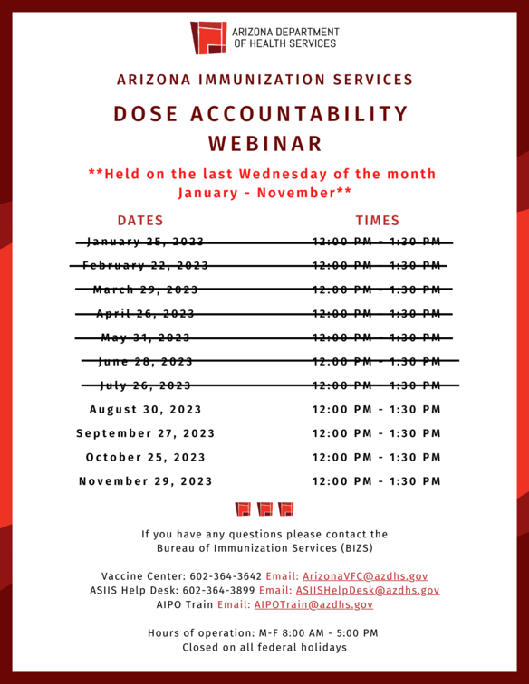 Dose Accountability Webinar