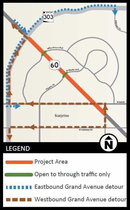 Travel Alert: Plan for US 60 (Grand Avenue) closures, restrictions near ...