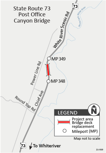 Plan for possible delays on State Route 73 near Whiteriver during ...