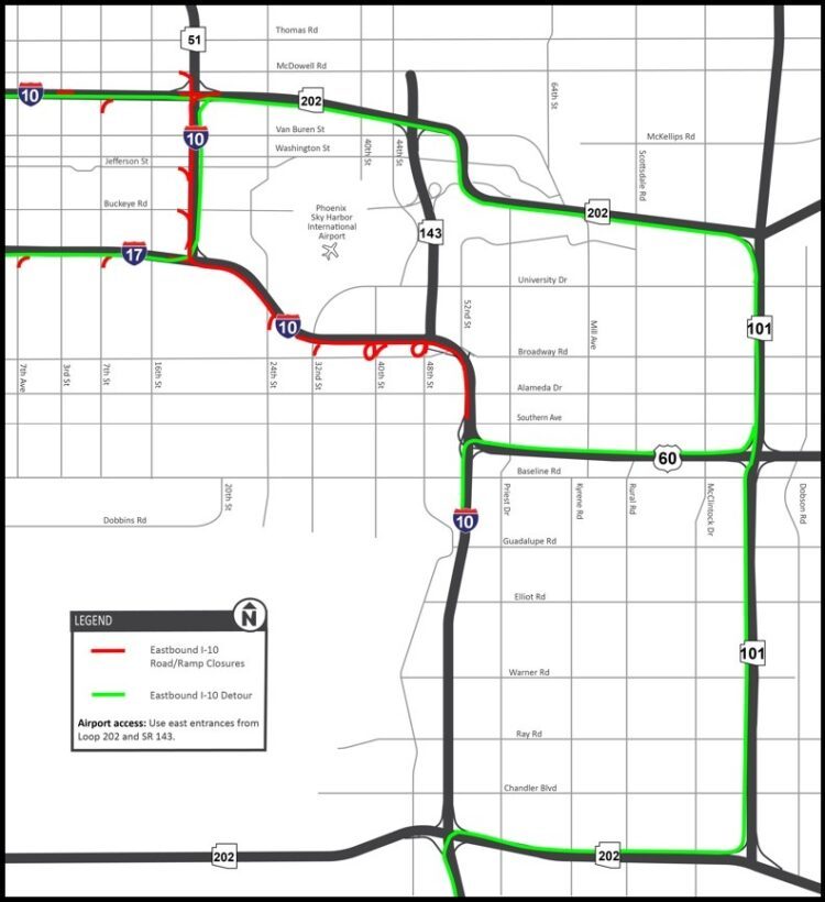 Eastbound I-10 closure scheduled this weekend, June 24-27, between ...