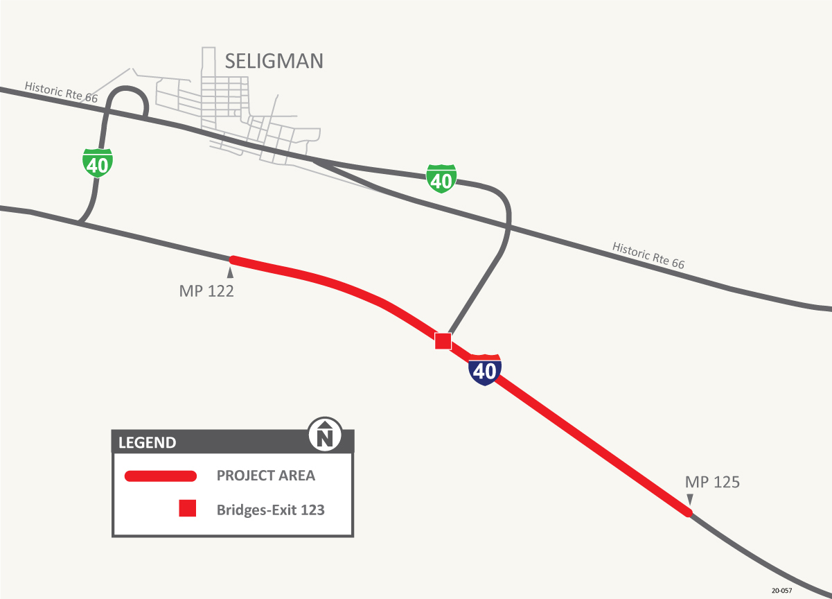 Plan for Interstate 40B crossroad closure at the East Seligman Bridges ...