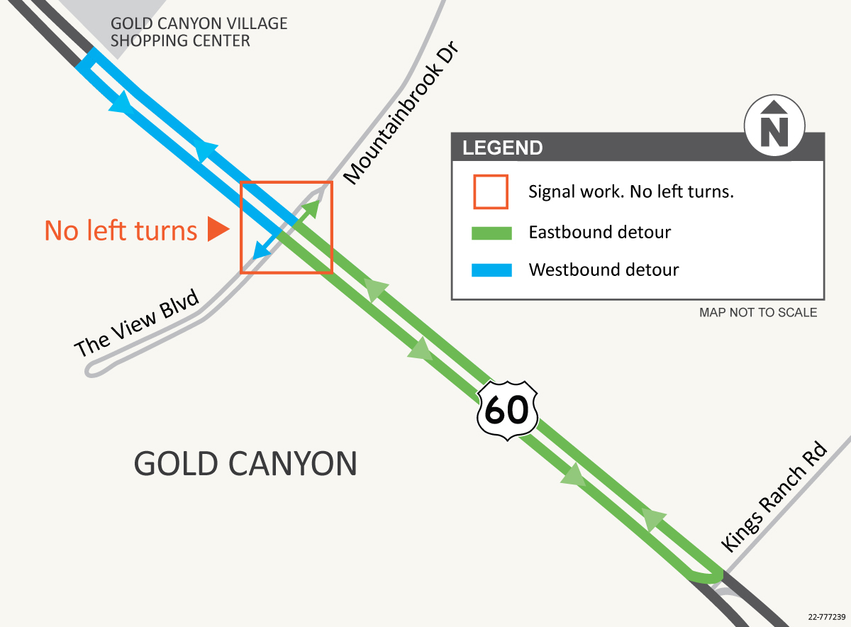 Left turn restrictions planned at US 60 and Mountainbrook Drive/The ...