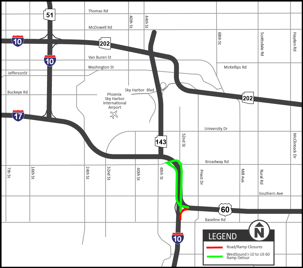 Expect lane restrictions and ramp closures on US 60 and Interstate 10 ...