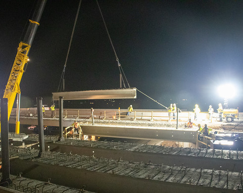 Heavy Lifting: First girders installed on I-17 Improvement Project