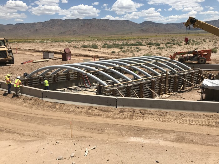 New Antares Road Bridge over Truxton Wash nearing completion in Mohave ...