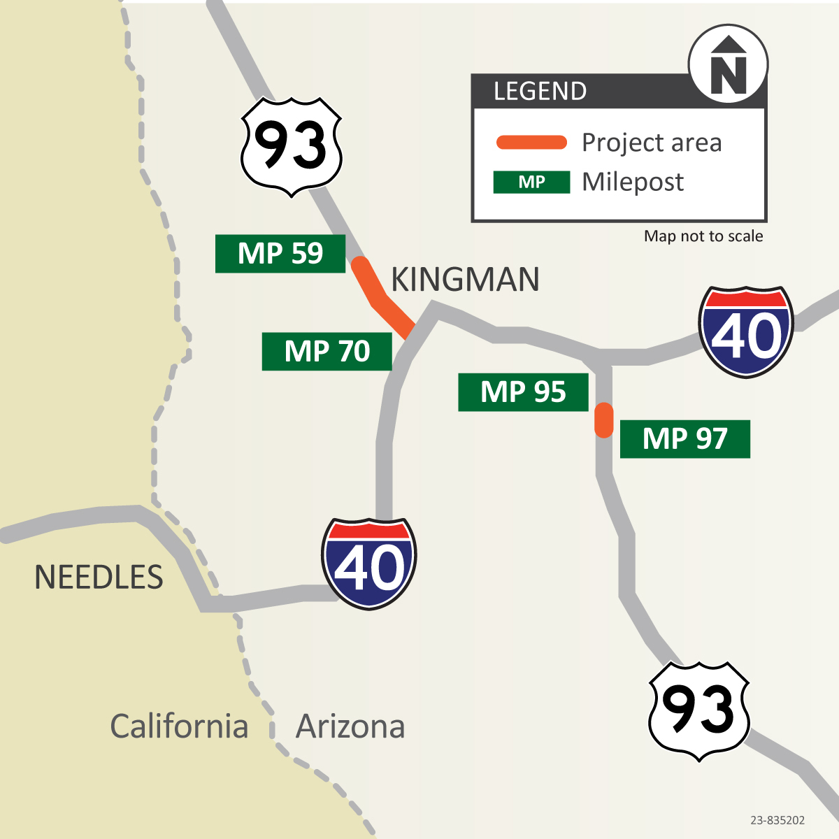 Expect daytime lane restrictions, delays on US 93 near Kingman May 20 ...