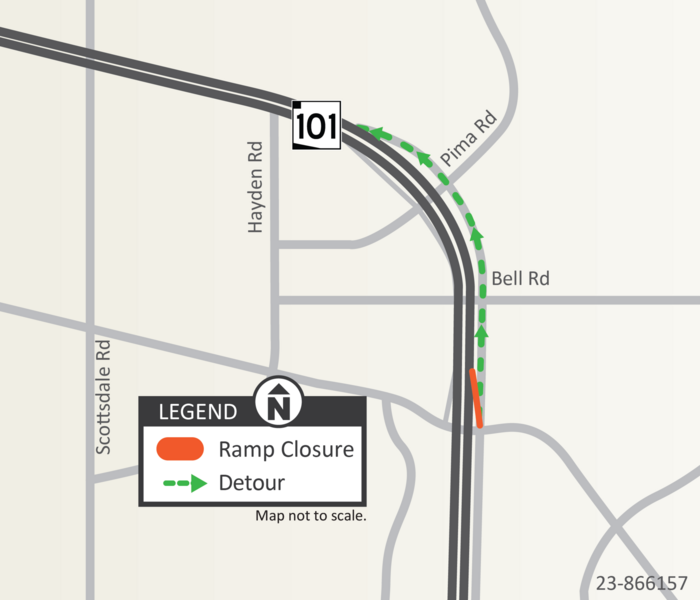 UPDATE: Closure of Northbound Loop 101 on-ramp at Frank Lloyd Wright ...