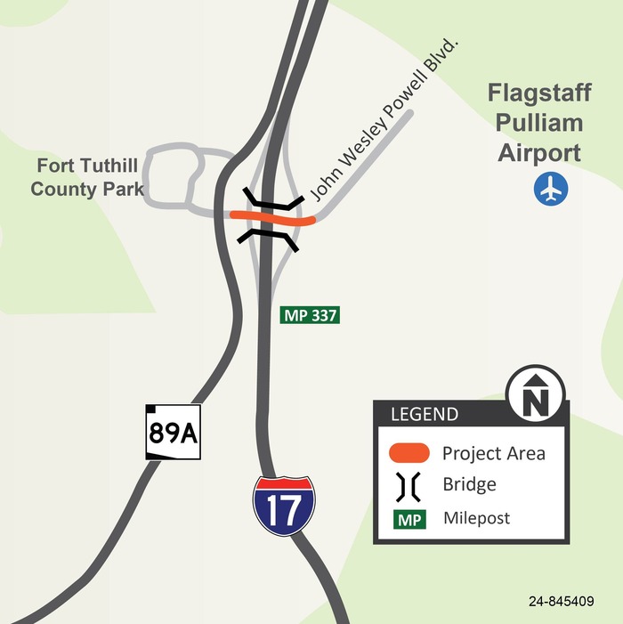 Plan for overnight closures of I-17 in Flagstaff Sept. 9-12 for bridge ...