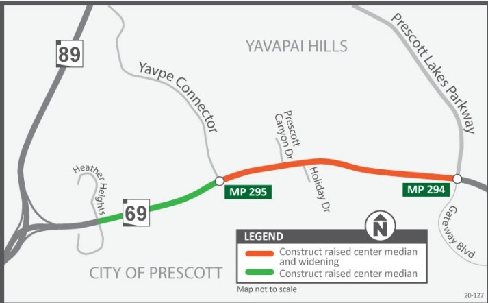 Progress being made on State Route 69 road improvement project in Prescott