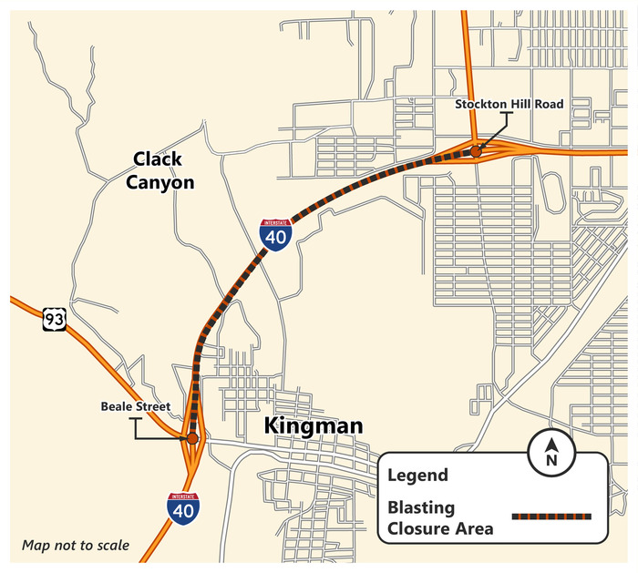 UPDATE: I-40 to close in both directions in Kingman for controlled rock ...