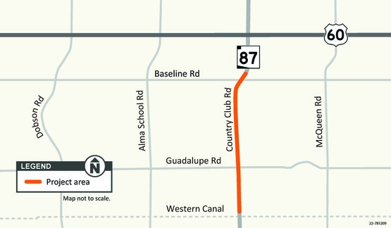 State Route 87 pavement project between between Western Canal and ...