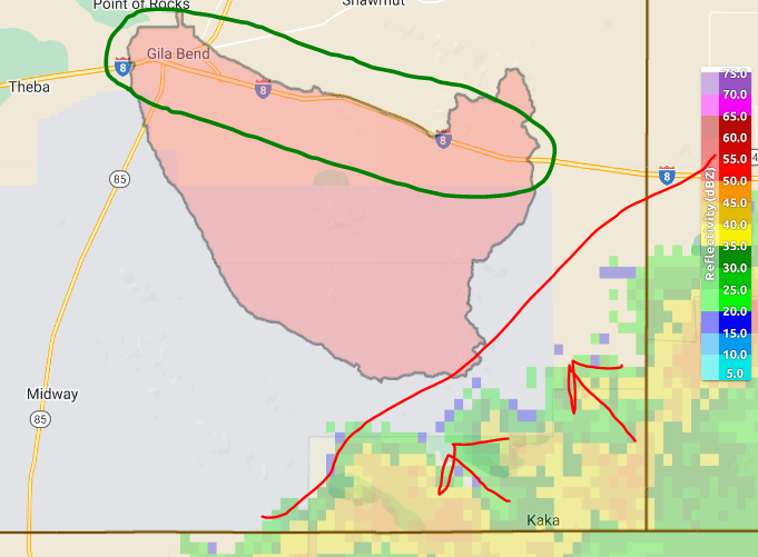 Message 1 Alert for 08/31/2023: Gila Bend Forecast Zone