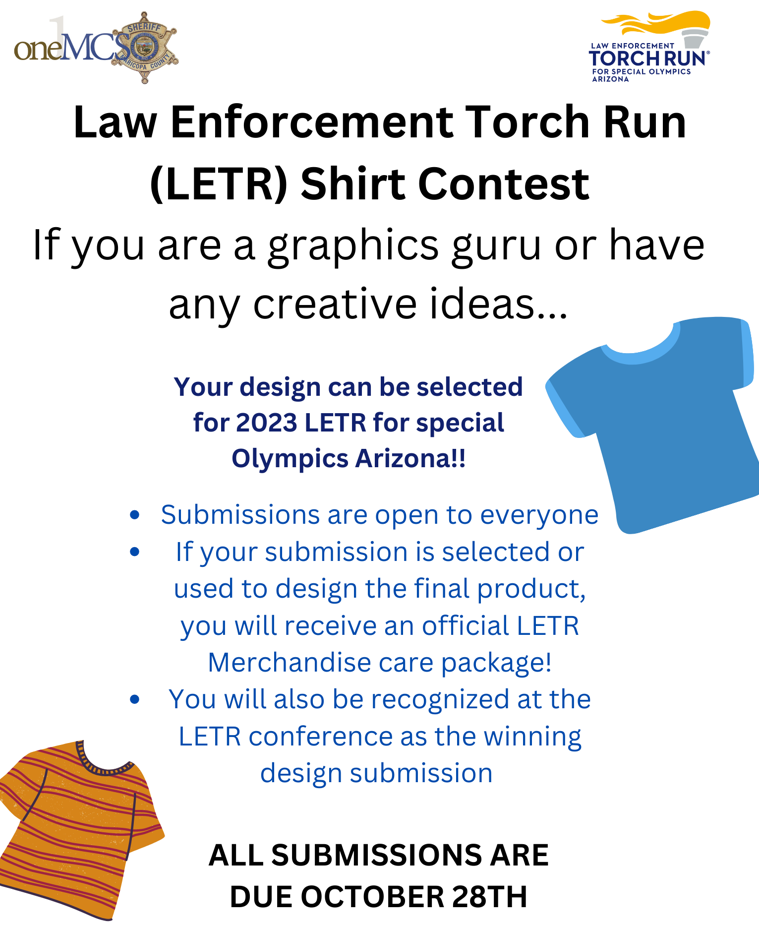 Law Enforcement Torch Run Shirt Design Contest