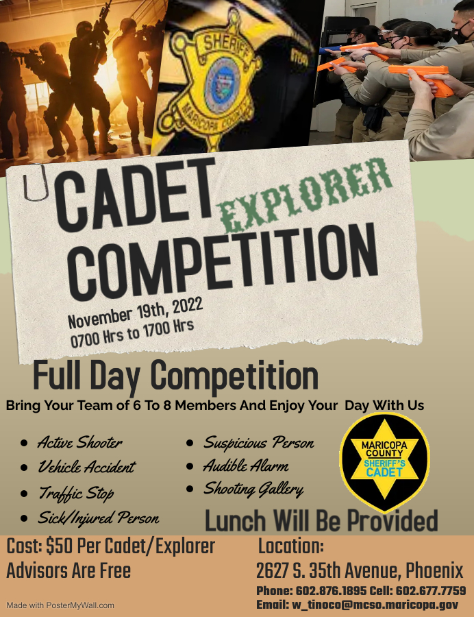 2022 Cadet Competition November 19th, 2022 7:00am - 5:00pm