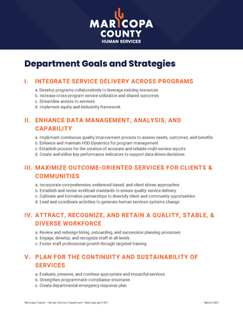 From the Director: New Department Goals and Strategies