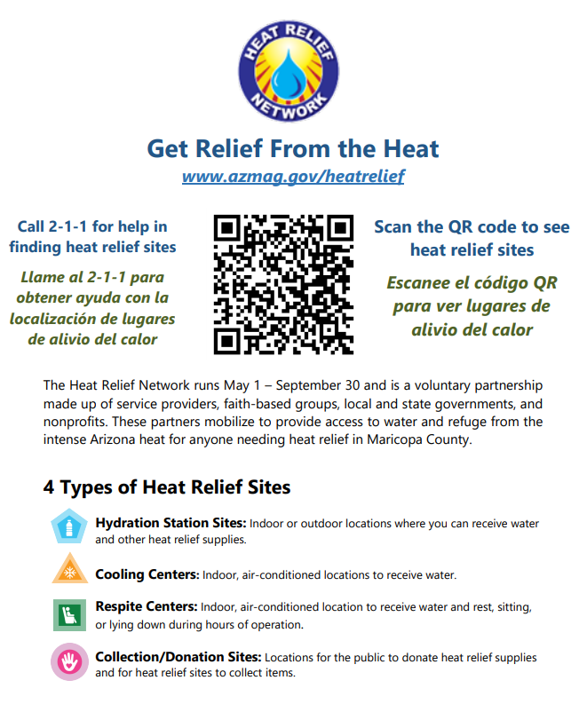 MCSO Behavioral Health Resource Line - Heat Relief