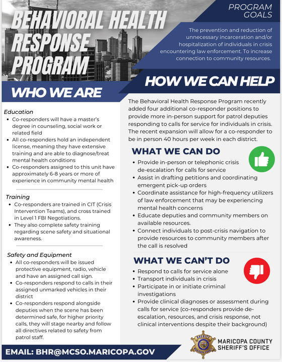 MCSO Co-Responder Program