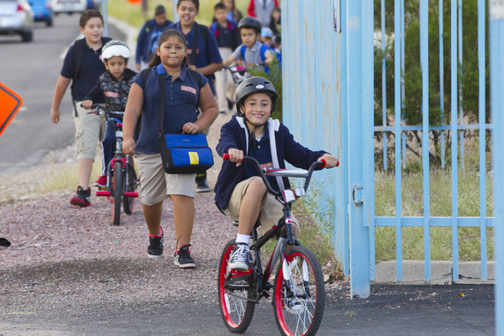 Walk-N-Roll Week and idle-free zones mean clean air for schools