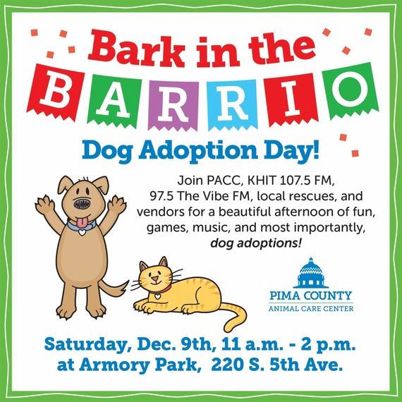 Adoptable dogs ready to Bark in the Barrio this weekend