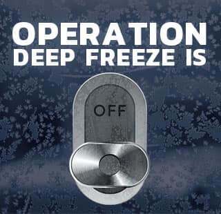 Operation Deep Freeze is OFF as of 1/15/25