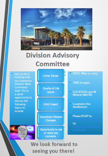 TPD Patrol Division West Newsletter - April 2025