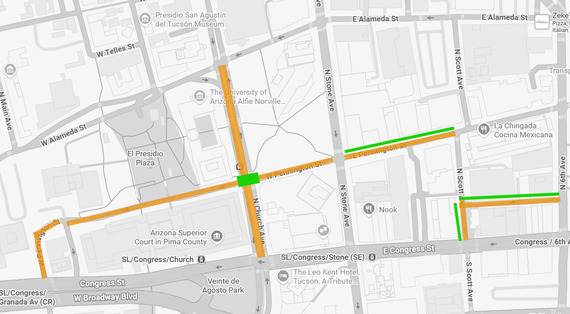 DOWNTOWN NIGHT WORK WITH ROAD CLOSURES