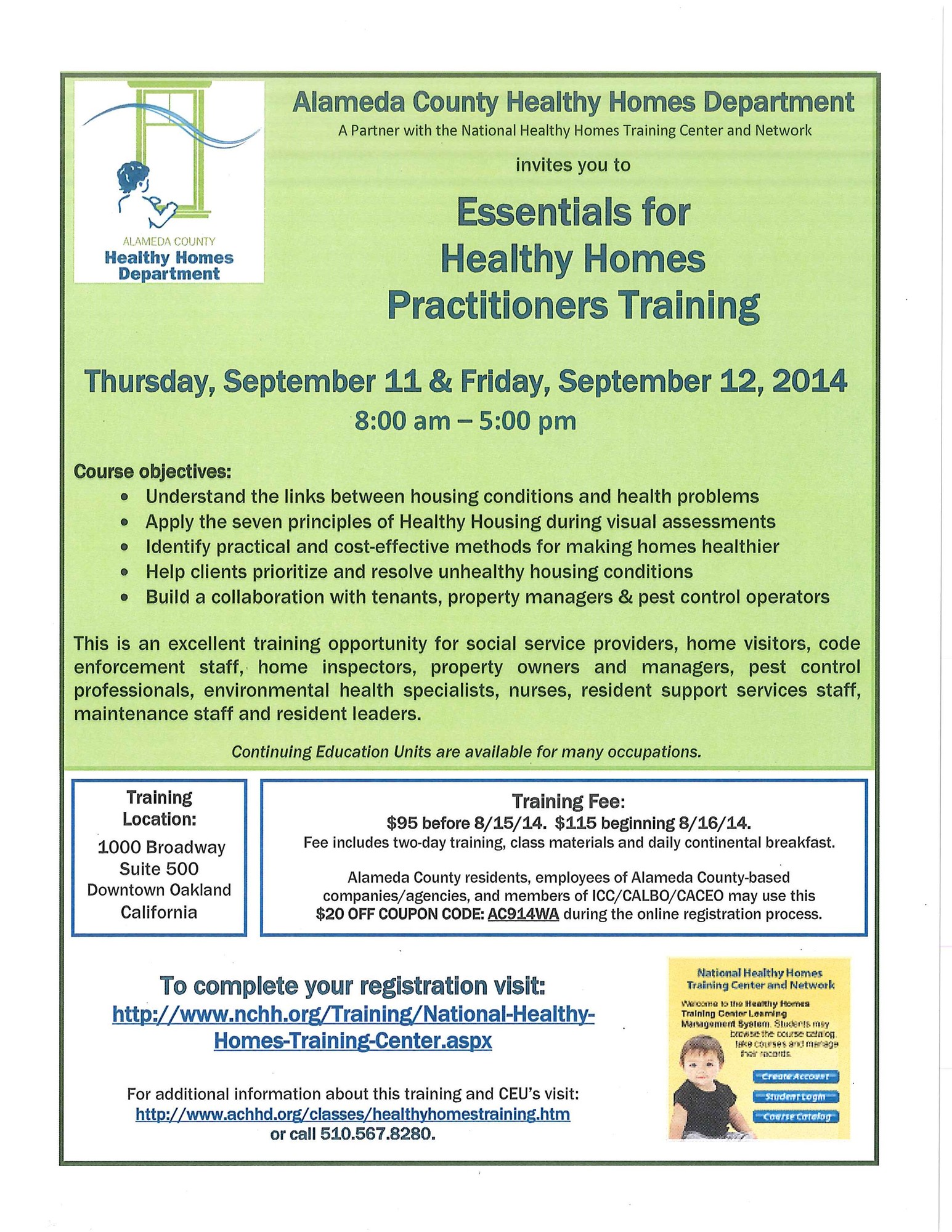 Healthy Homes Practitioners Training