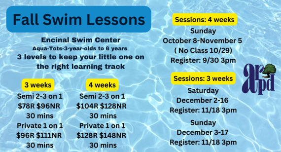 Fall Programs for Sports, Stem and Swimming